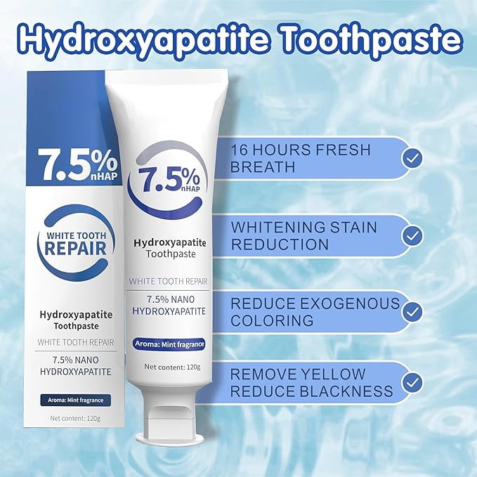 Hydroxyapatite Toothpaste with Enamel Protection, Fluoride-Free and ...