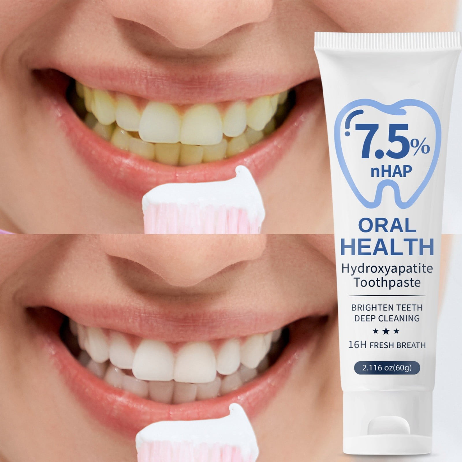 Hydroxyapatite Toothpastes Enamel And Tooth Strengthening Fresh Mint ...
