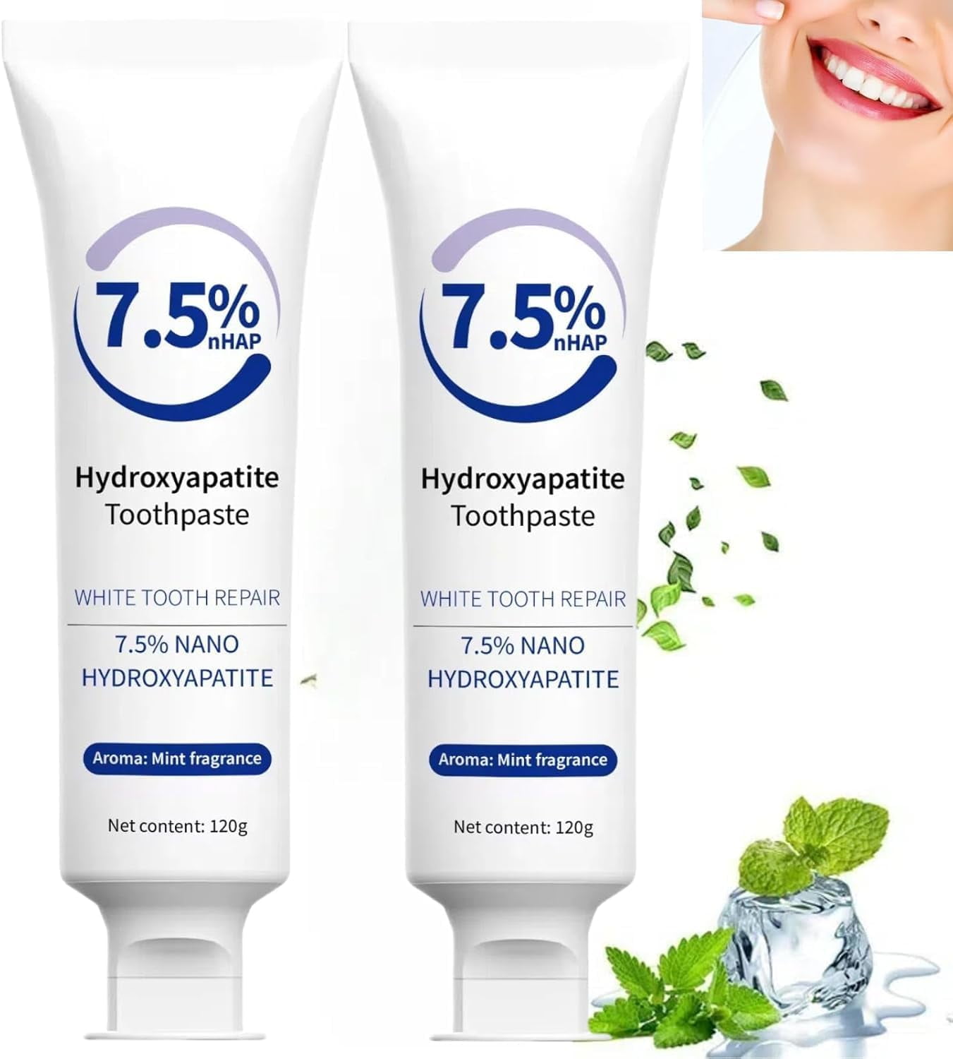 Hydroxyapatite Toothpastes, Fluoride Free Toothpaste Nano ...
