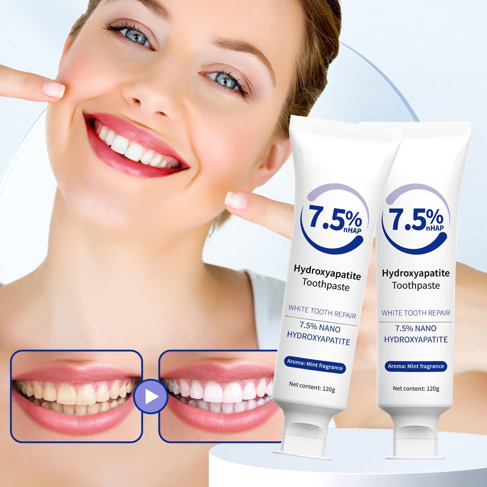 Hydroxyapatite Toothpastes for Enamel Protection and Tooth ...