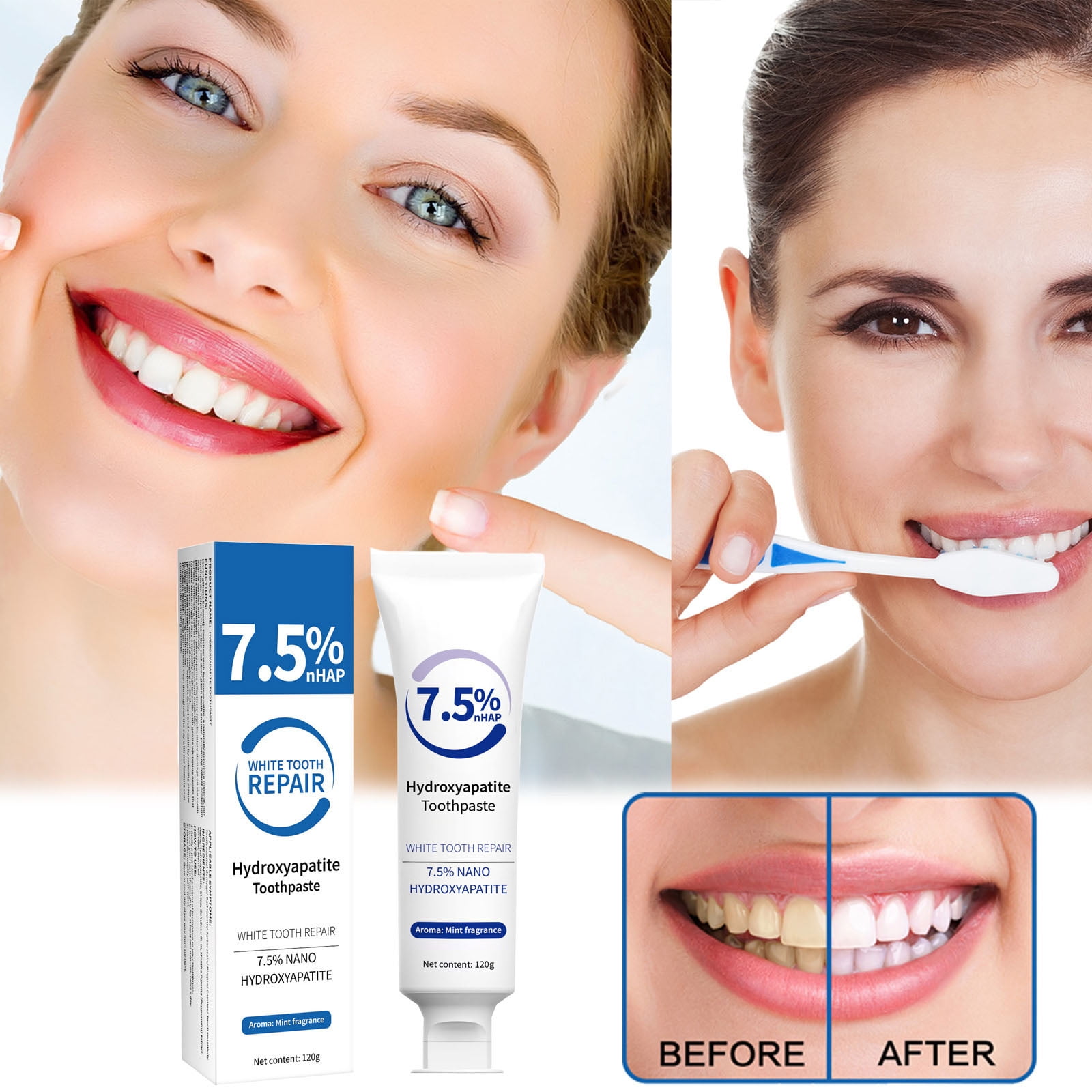 Hydroxyapatite Toothpastes for Enamel Protection and Tooth ...