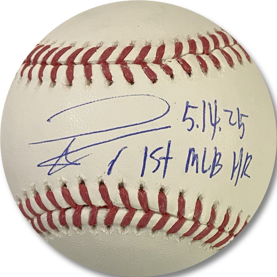 Hye Seong Kim Signed Autographed Baseball "1st MLB HR 5.14.25" Dodgers ...