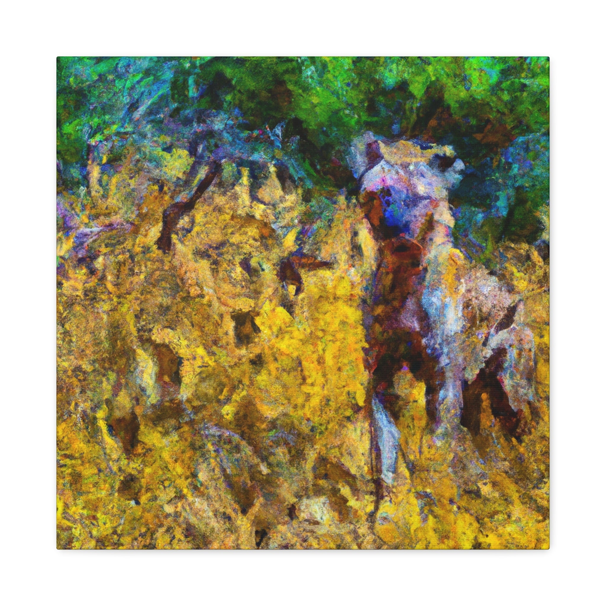 Hyena in Post-Impressionism - Canvas - Walmart.com