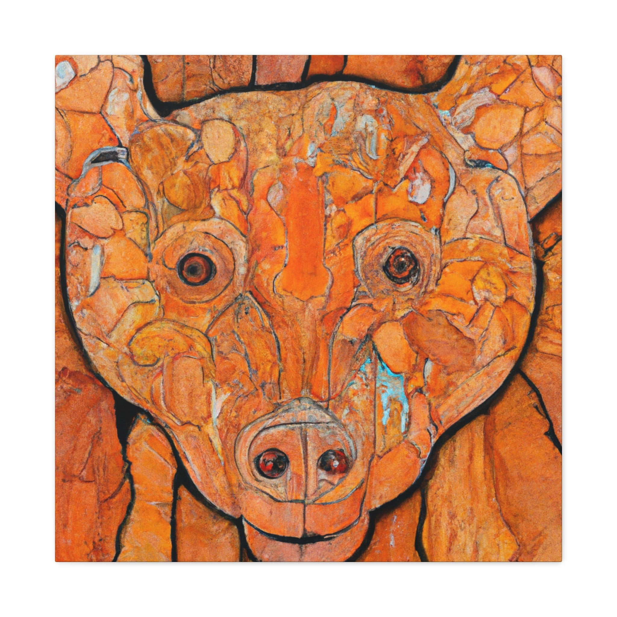 Hyena's Stare Intense - Canvas - Walmart.com