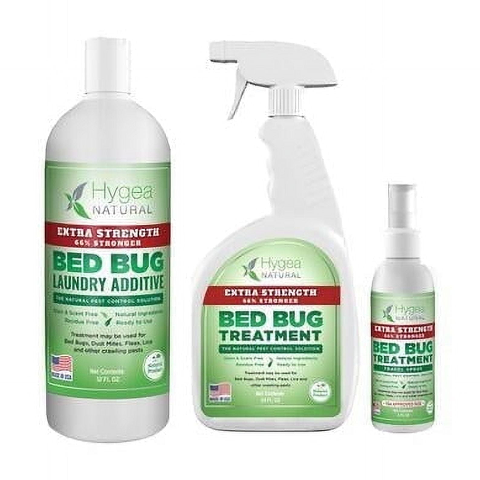 Hygea Natural 3-Piece Extra Strength Bed Bug Exterminator & Lice ...