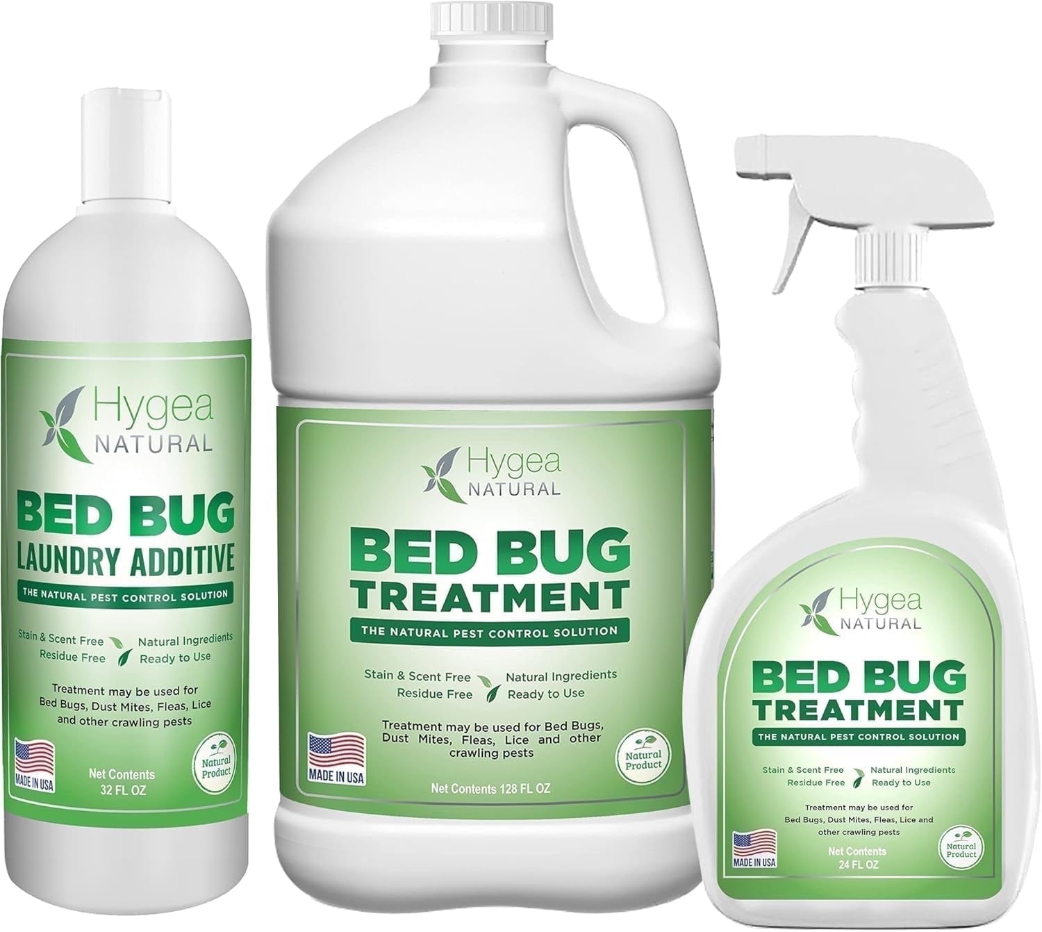 Hygea Natural Bed Bug, Lice & Mite Kit - Non-Toxic, Odorless, Kid-Safe ...