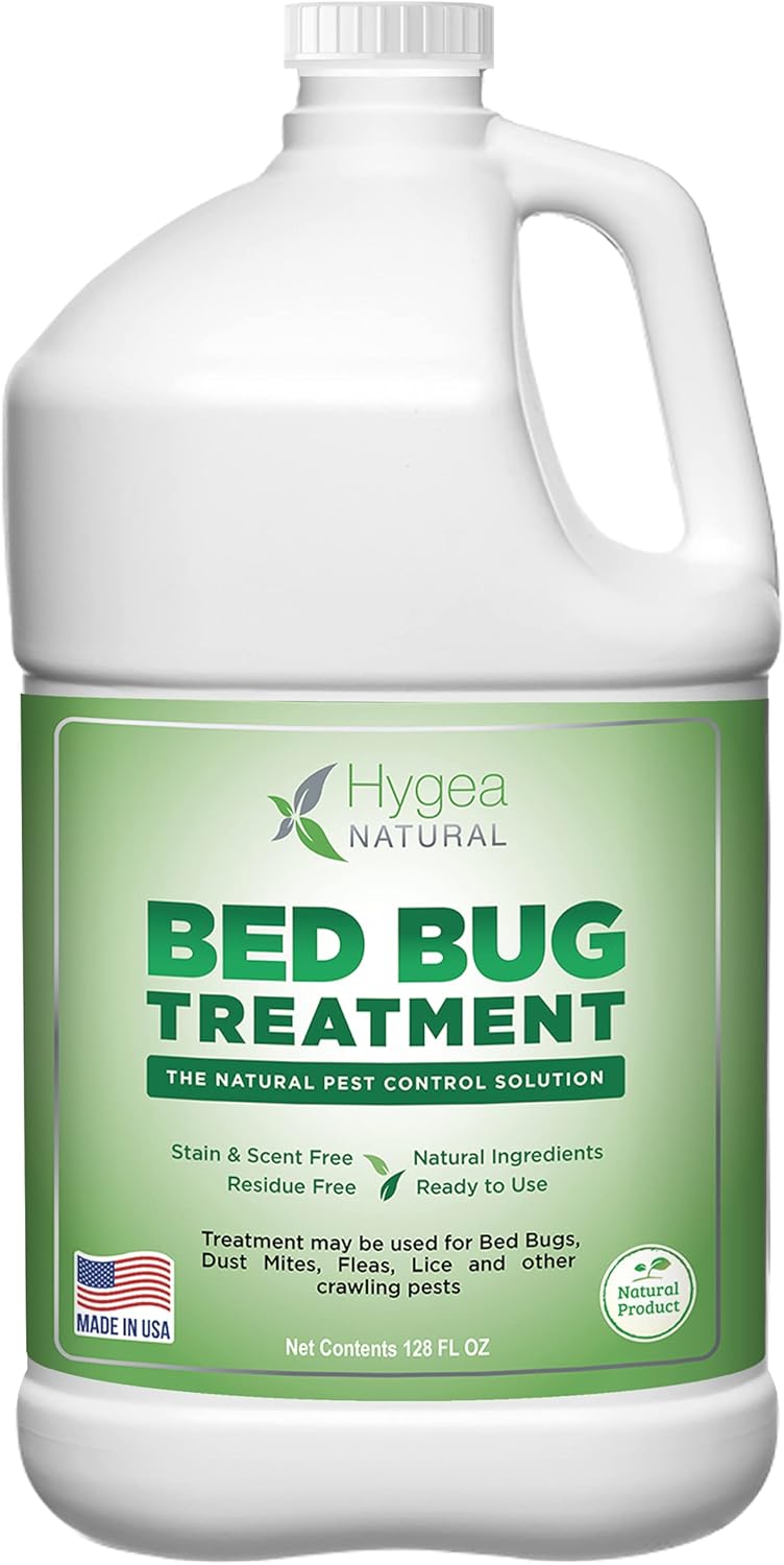 Hygea Natural Killer Bed Bugs Spray - Child & Pet Safe, Odorless, Non ...