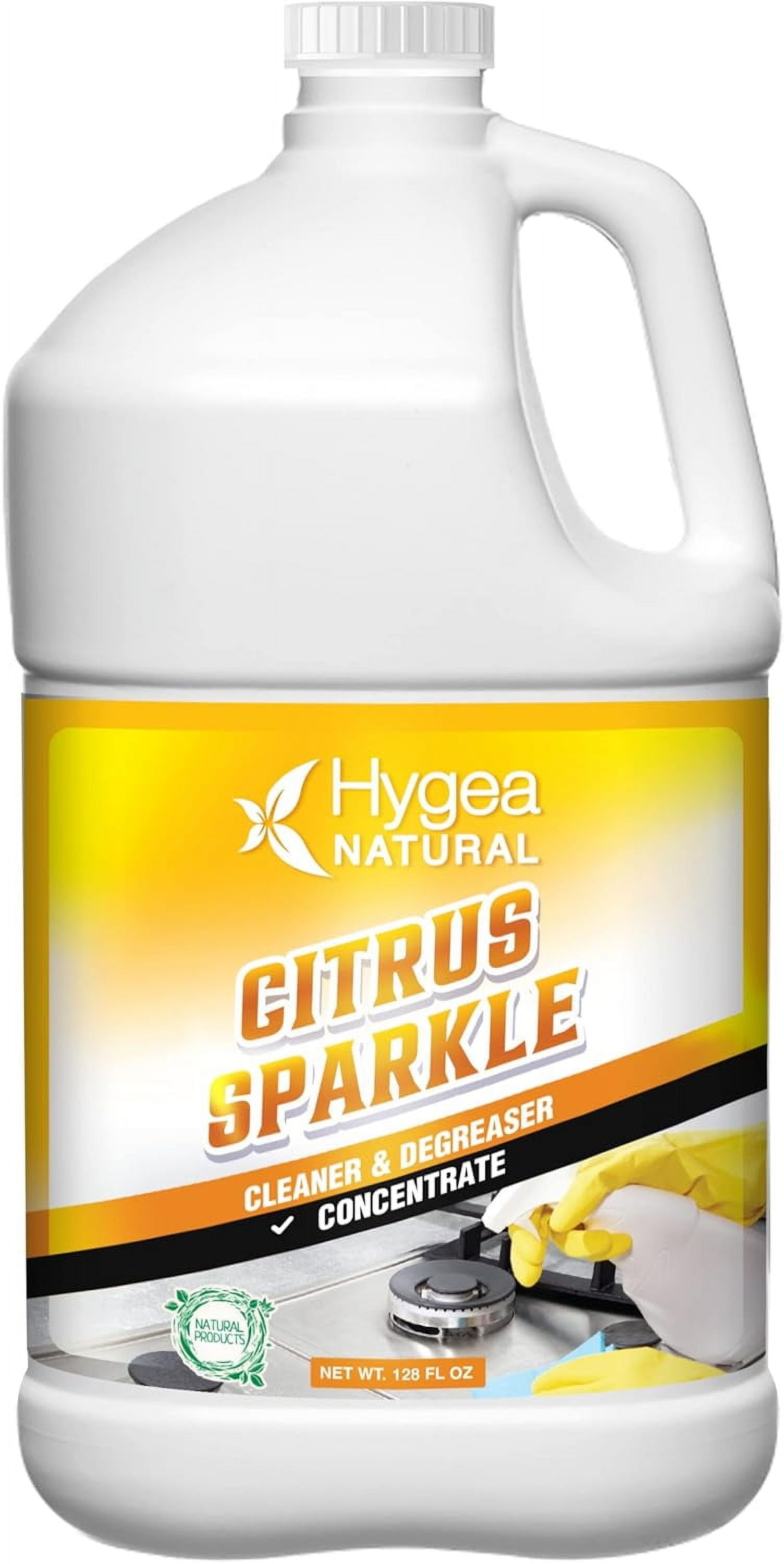 Hygea Natural Citrus Sparkle Cleaner and Degreaser Concentrate Heavy ...