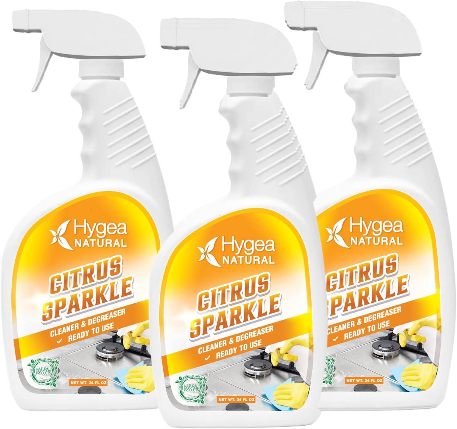Hygea Natural Citrus Sparkle Cleaner and Degreaser Ready to Use Heavy ...