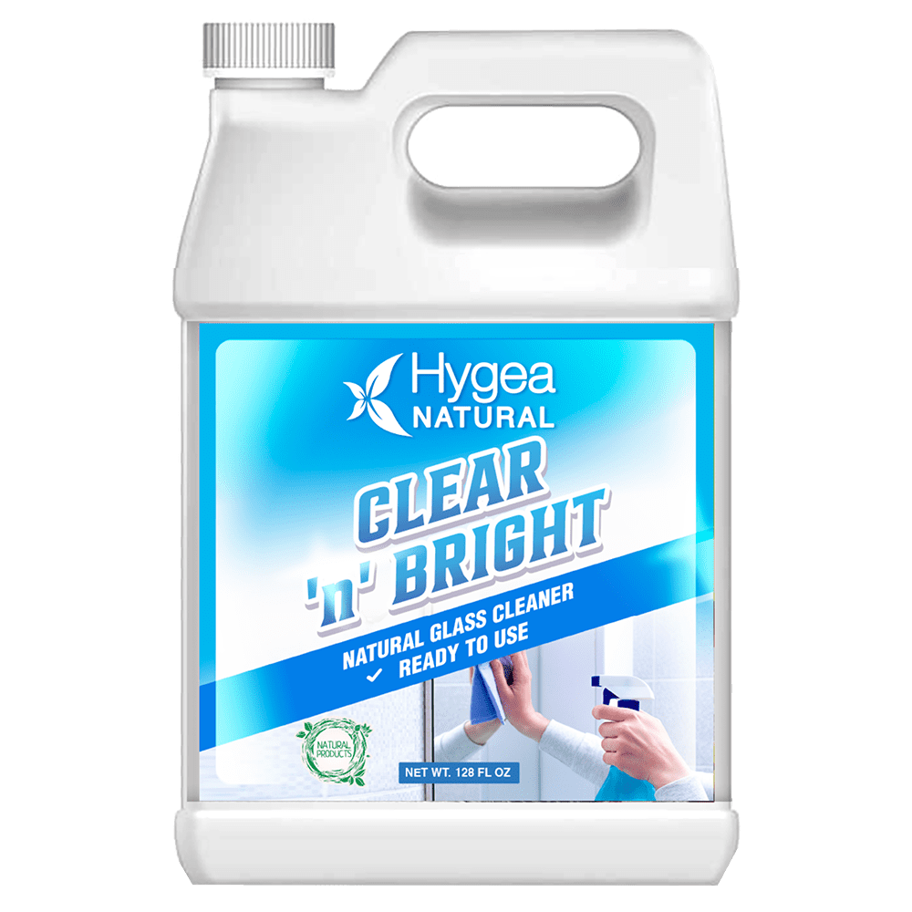 Hygea Natural Clean 'n' Bright - Glass Cleaner Spray - Streak-Free ...