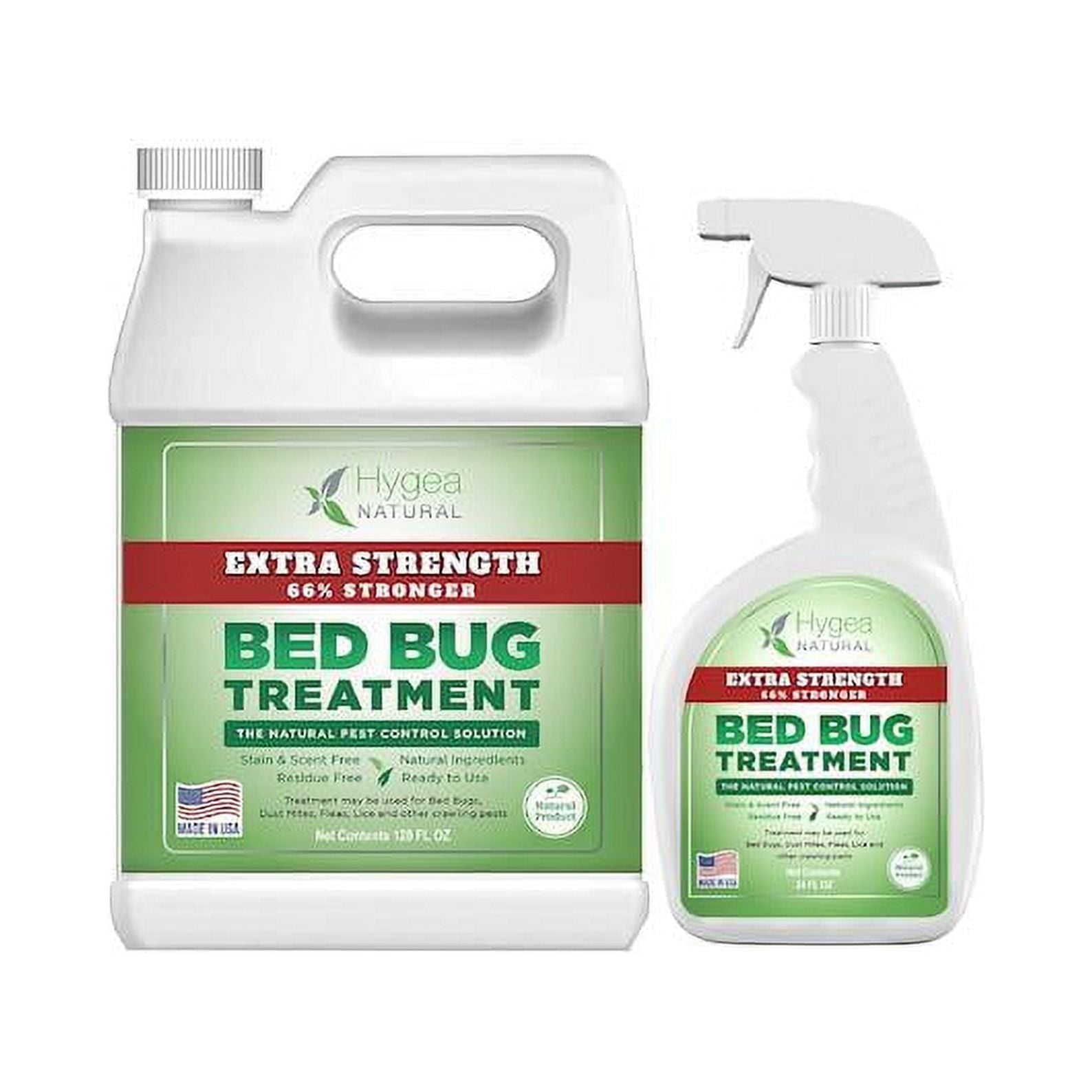 Hygea Natural Extra Strength Bed Bug & Mite Kit - Flea & Tick Treatment ...