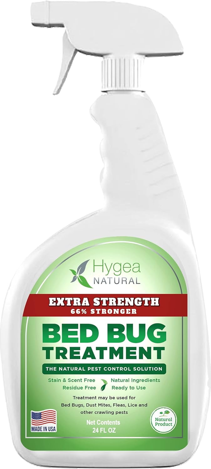 Hygea Natural Lice Mite Bed Bug Spray Treatment Extra Strength 24 fl oz ...