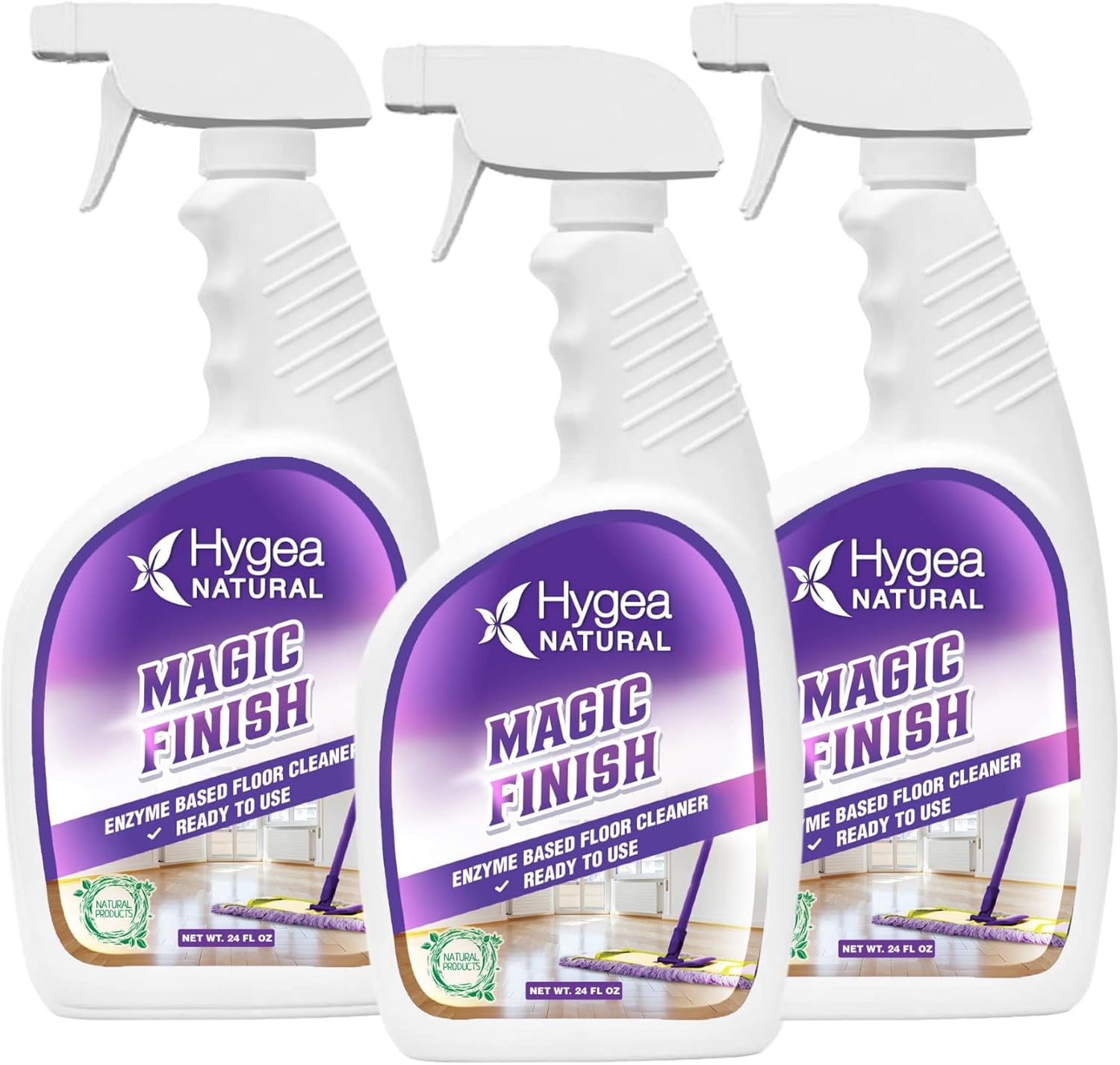 Hygea Natural Magic Finish Enzyme Cleaner Non-Toxic Grout and Floor ...