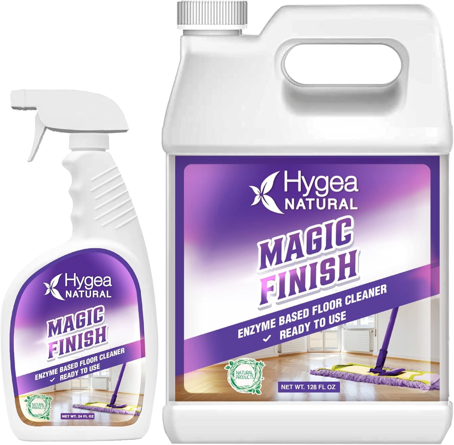 Hygea Natural Magic Finish Enzyme Cleaner, Non-Toxic Multi-Surface ...