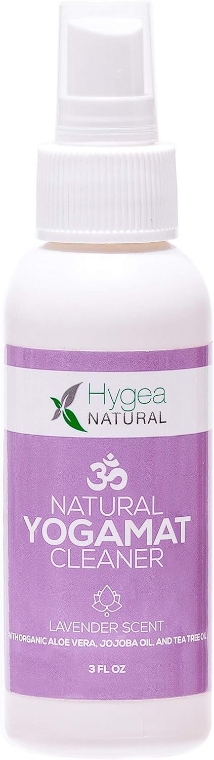 Hygea Natural Yoga Mat Cleaner Spray with Aloe Vera, Jojoba Oil, and ...