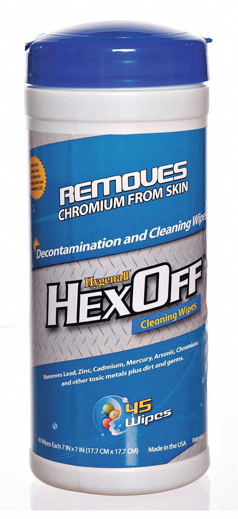 Hygenall Hexoff Heavy Metal Removing Wipes,Canister,PK12 HX45NRCN ...