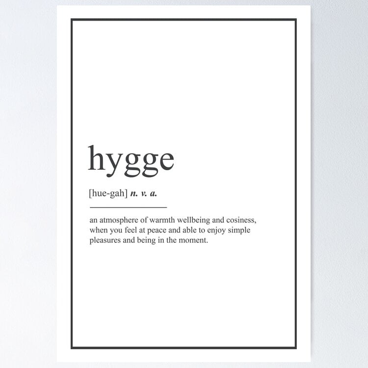 Hygge 312 Watercolor Map Yoga Quote Defi Poster- Unframed Poster | Wall ...