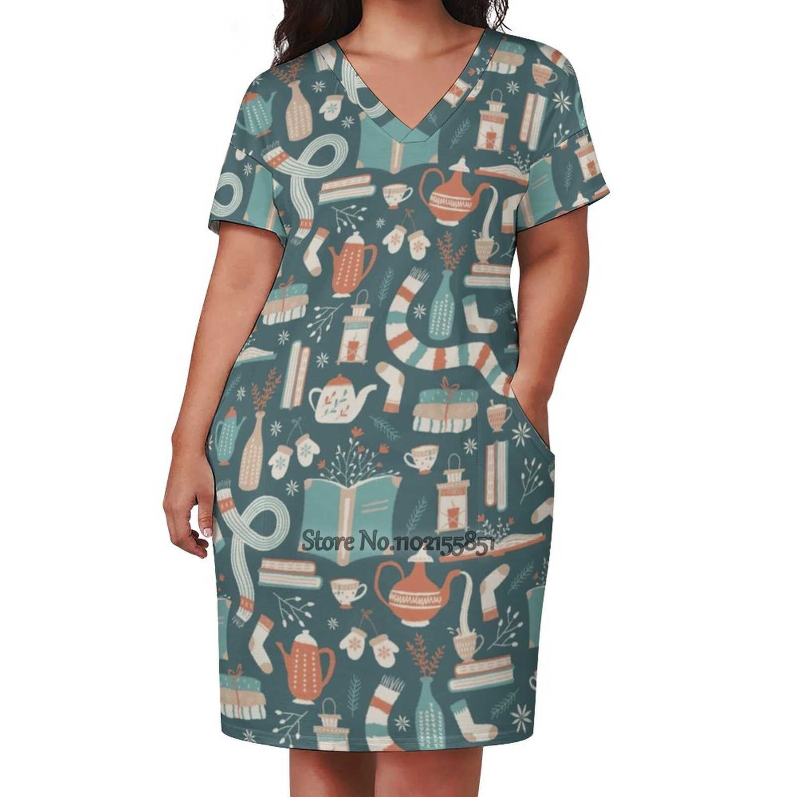 Hygge Reading Back Lacing Backless Dress Square Neck New Plus Size ...