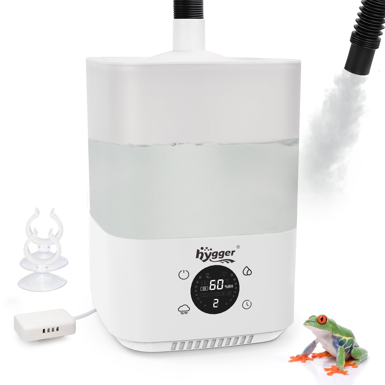 Hygger - Reptile Humidifier - Humidifier with Hygrometer & Thermometer ...