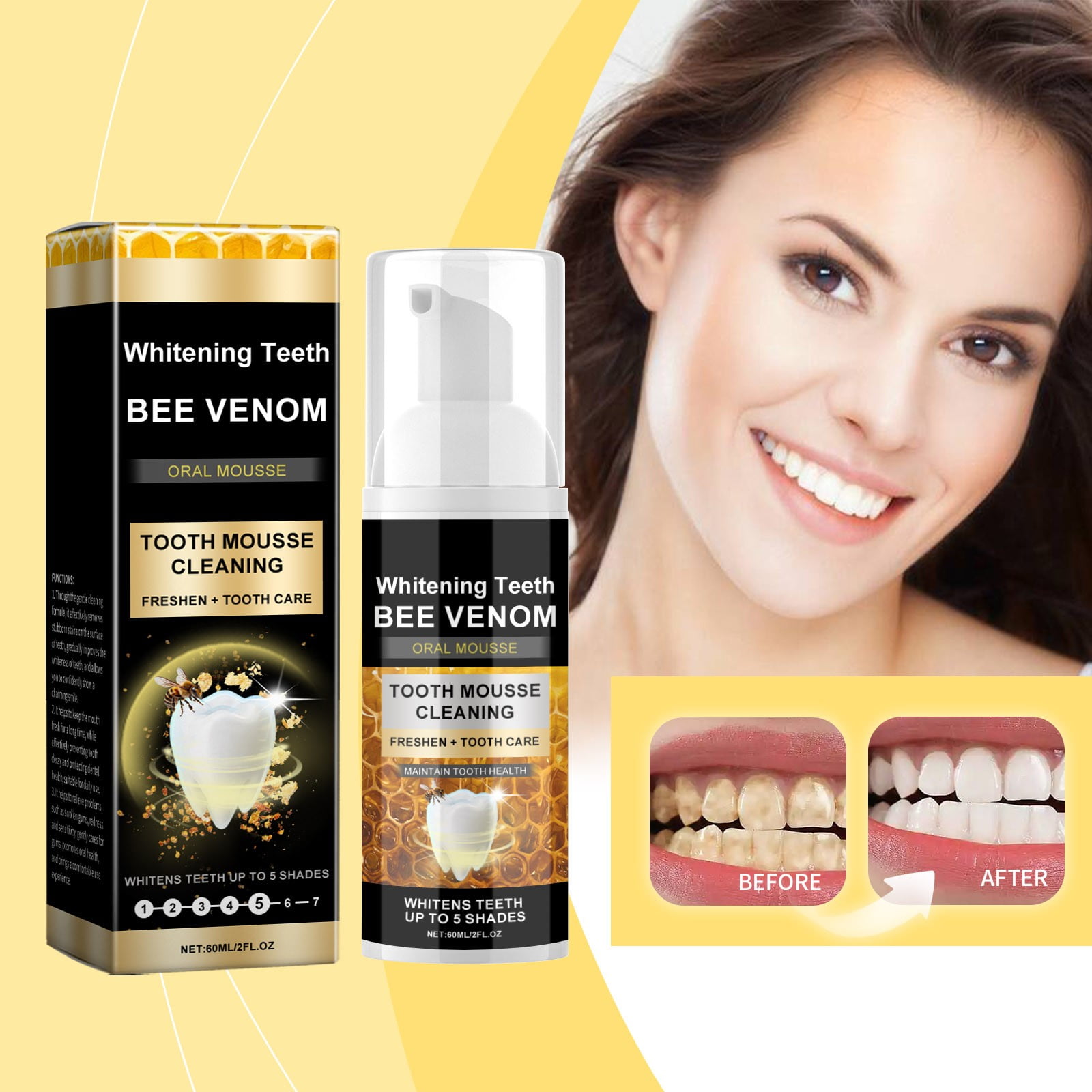 Hygiene Solution Fresh Mint Toothpaste Foam Gentle Yet Effective ...