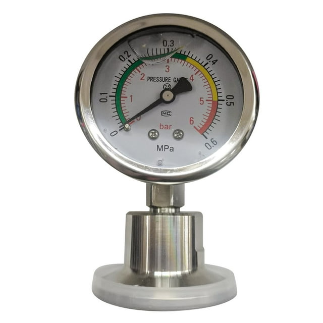 Hygienic Design Tri Clamp Membrane Pressure Gauge with Accurate ...