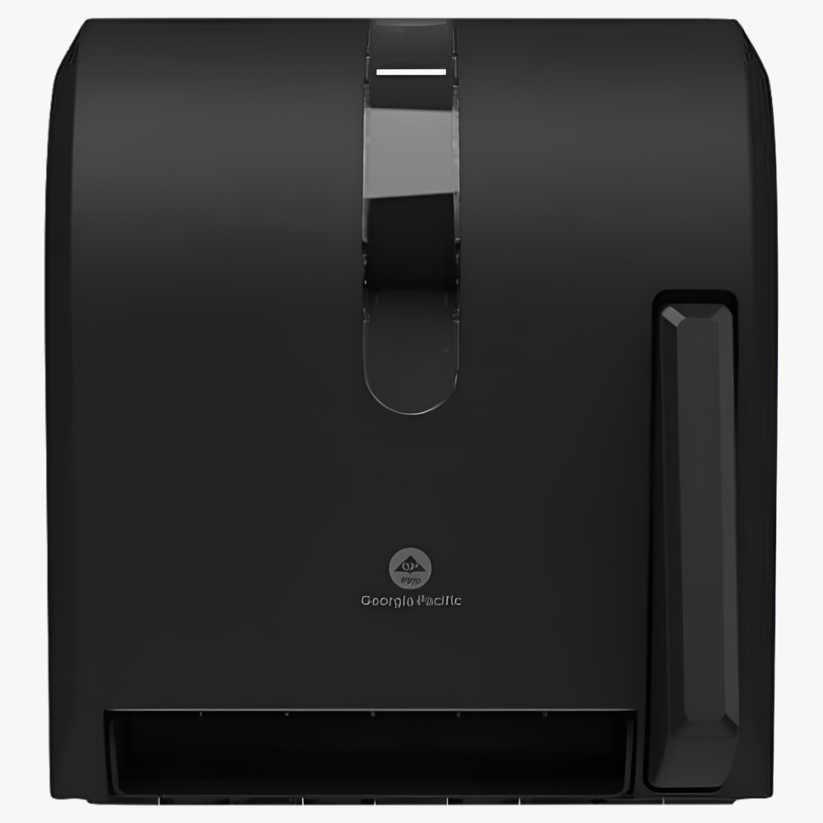 Hygienic Push-Paddle Roll Towel Dispenser, 13 x 10 x 14.4, Black 54338A ...