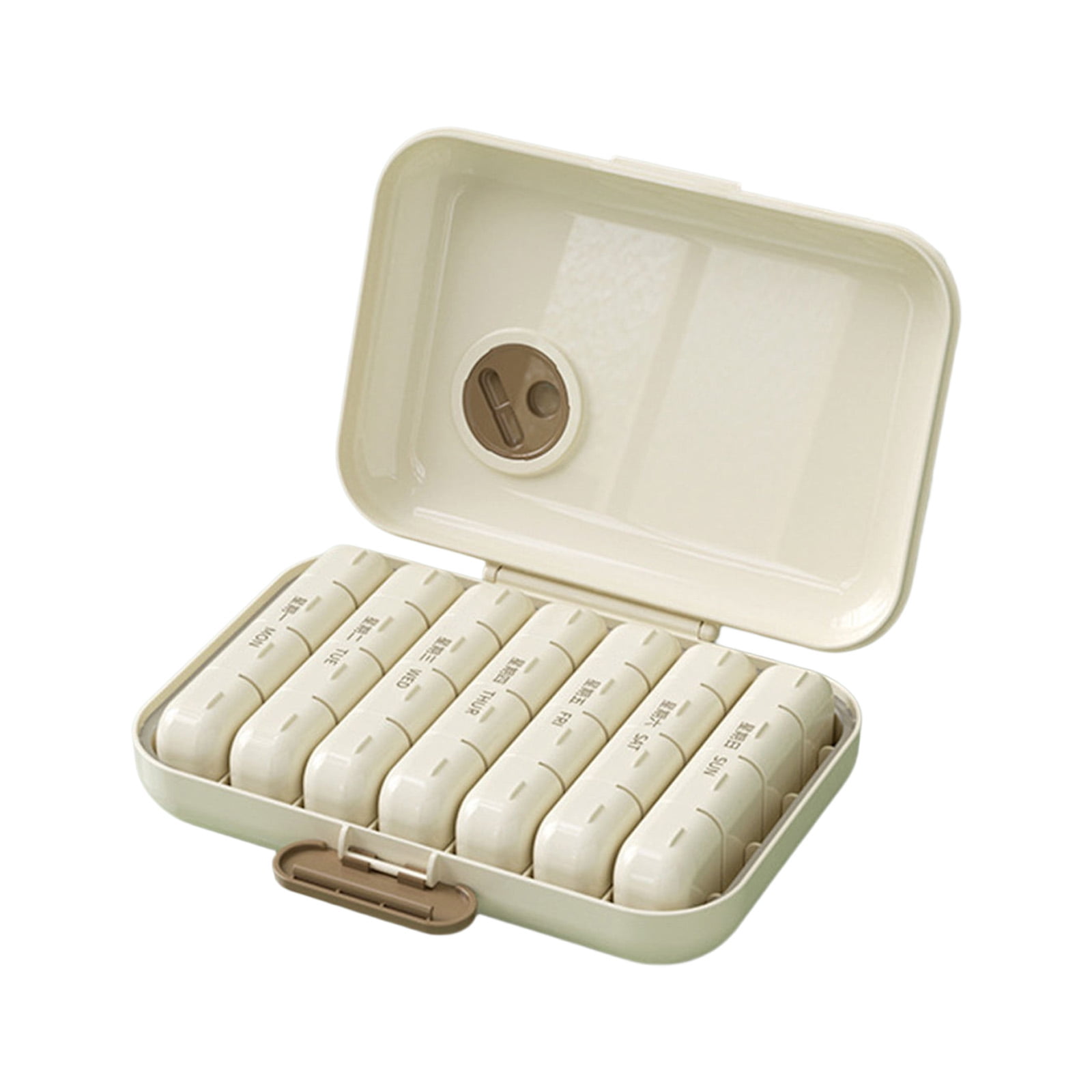 Hygienic Weekly Pills Case Organizers 7 Removable Compartments Portable ...