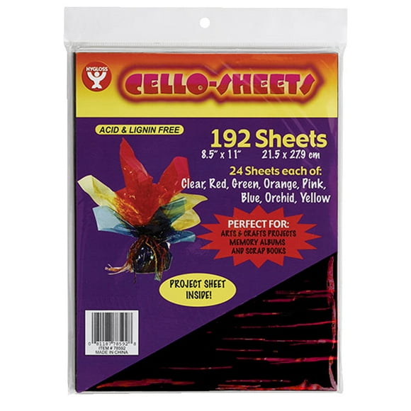 Colored Cellophane Sheets