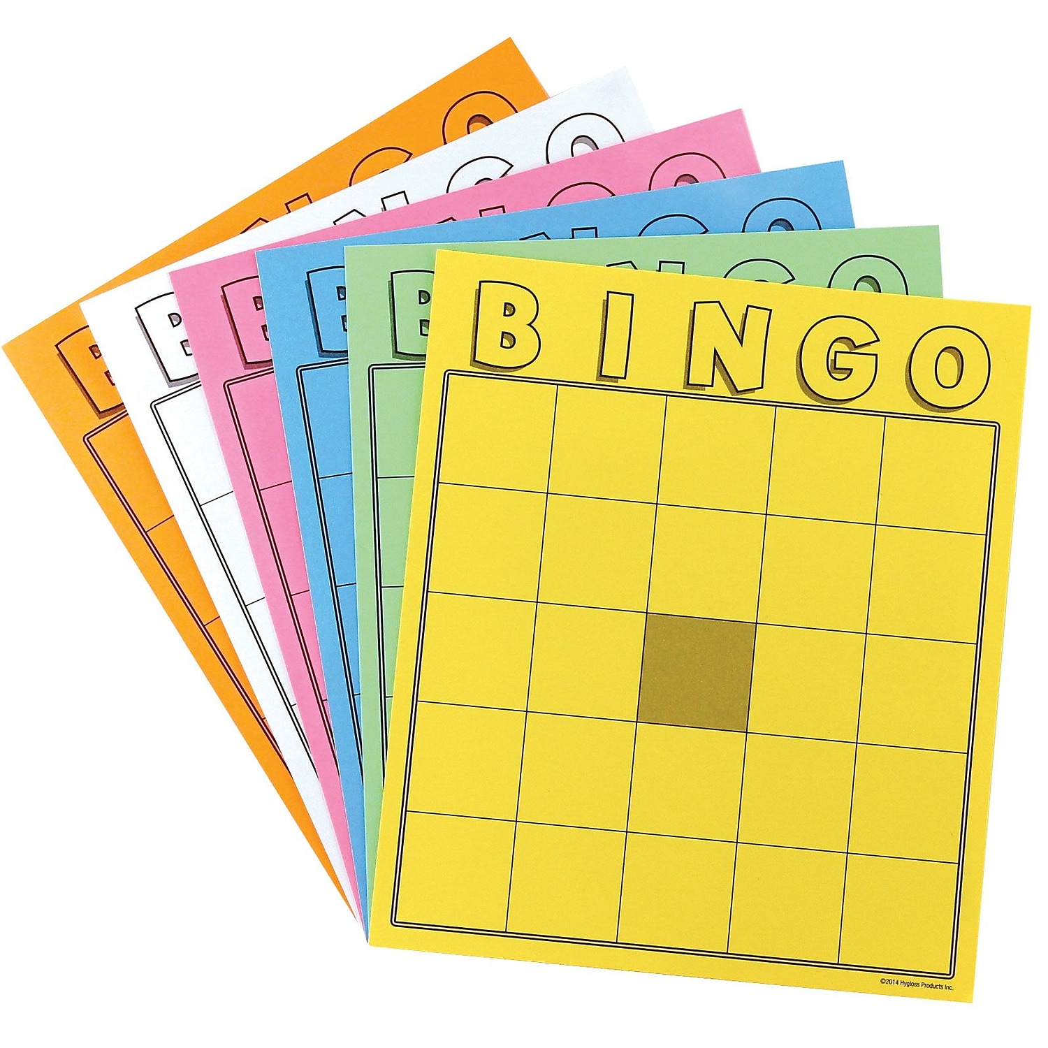 Hygloss Blank Assorted Colors Bingo Cards, Set of 36 - Walmart.com