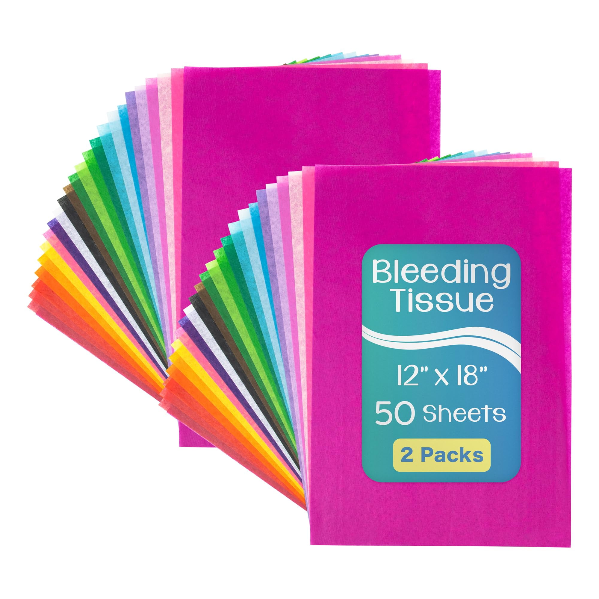 Hygloss Bleeding Tissue Assortment, STF9 12 x 18-Inch, 20 Assorted ...