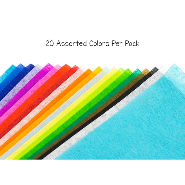 Hygloss Craft Art Projects Colorful Bleeding Tissue Paper 20"X30" 20 ...