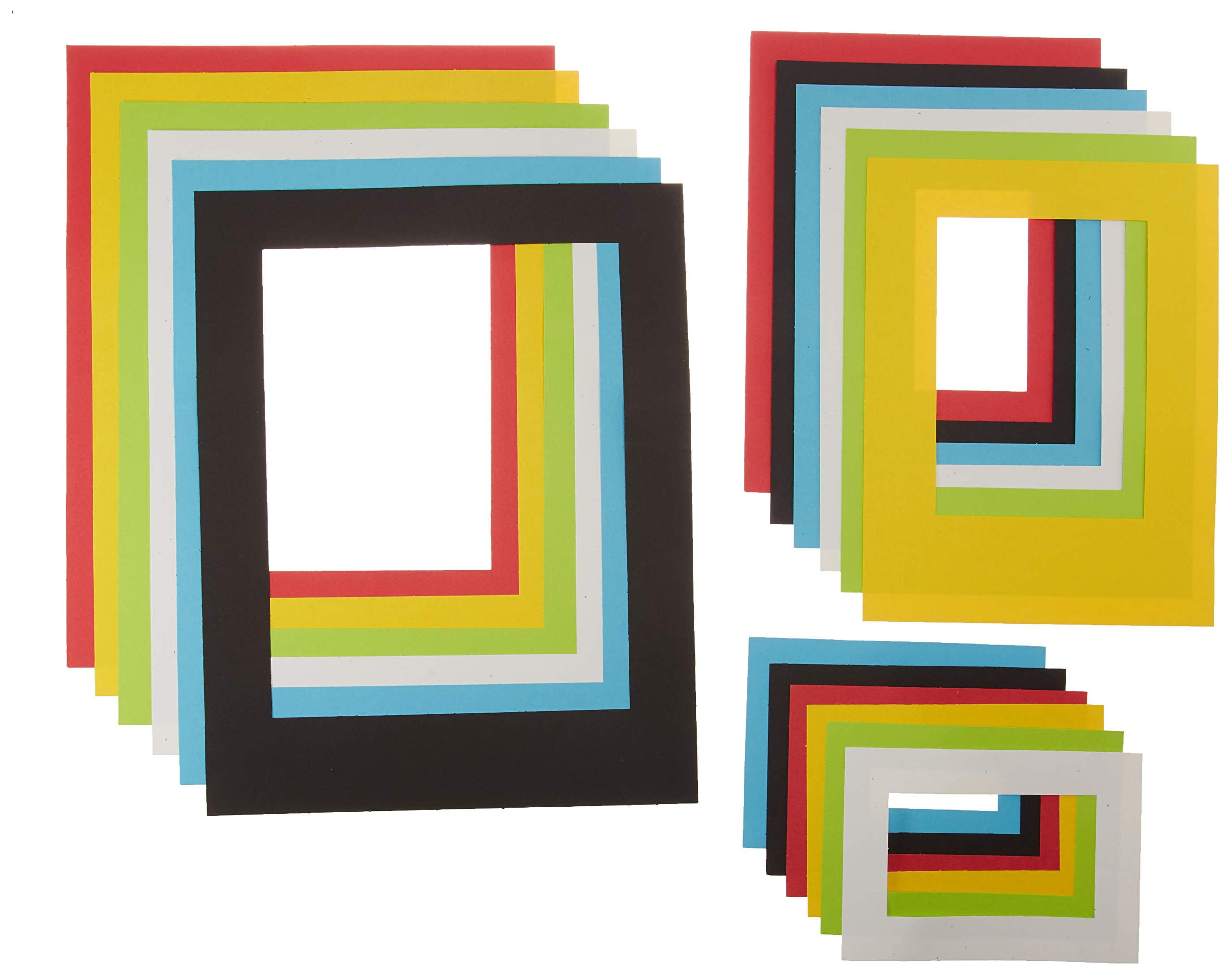 Hygloss Bright Frames - Rectangle Paper Frames with Rectangle Cut-out ...