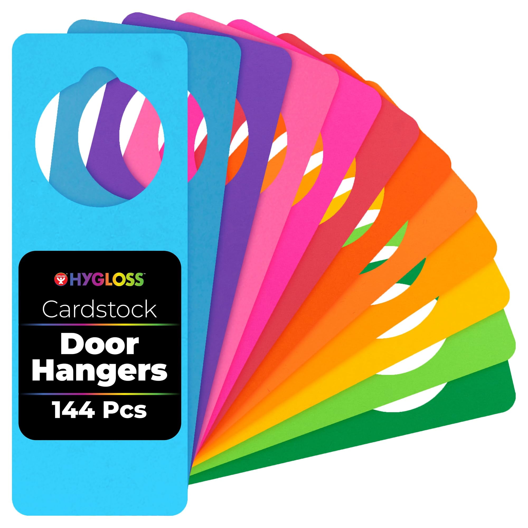 Hygloss Cardstock Door Knob JKF25 Hanger Blank for Crafts - 144 Pcs ...
