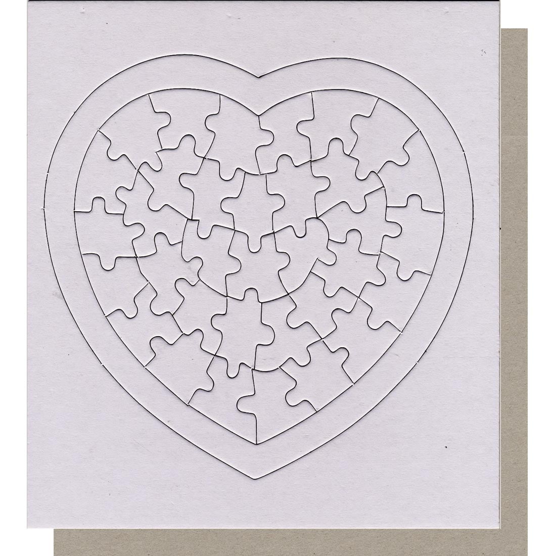 Hygloss Color Your Own Heart 34-Piece Puzzles - Walmart.com