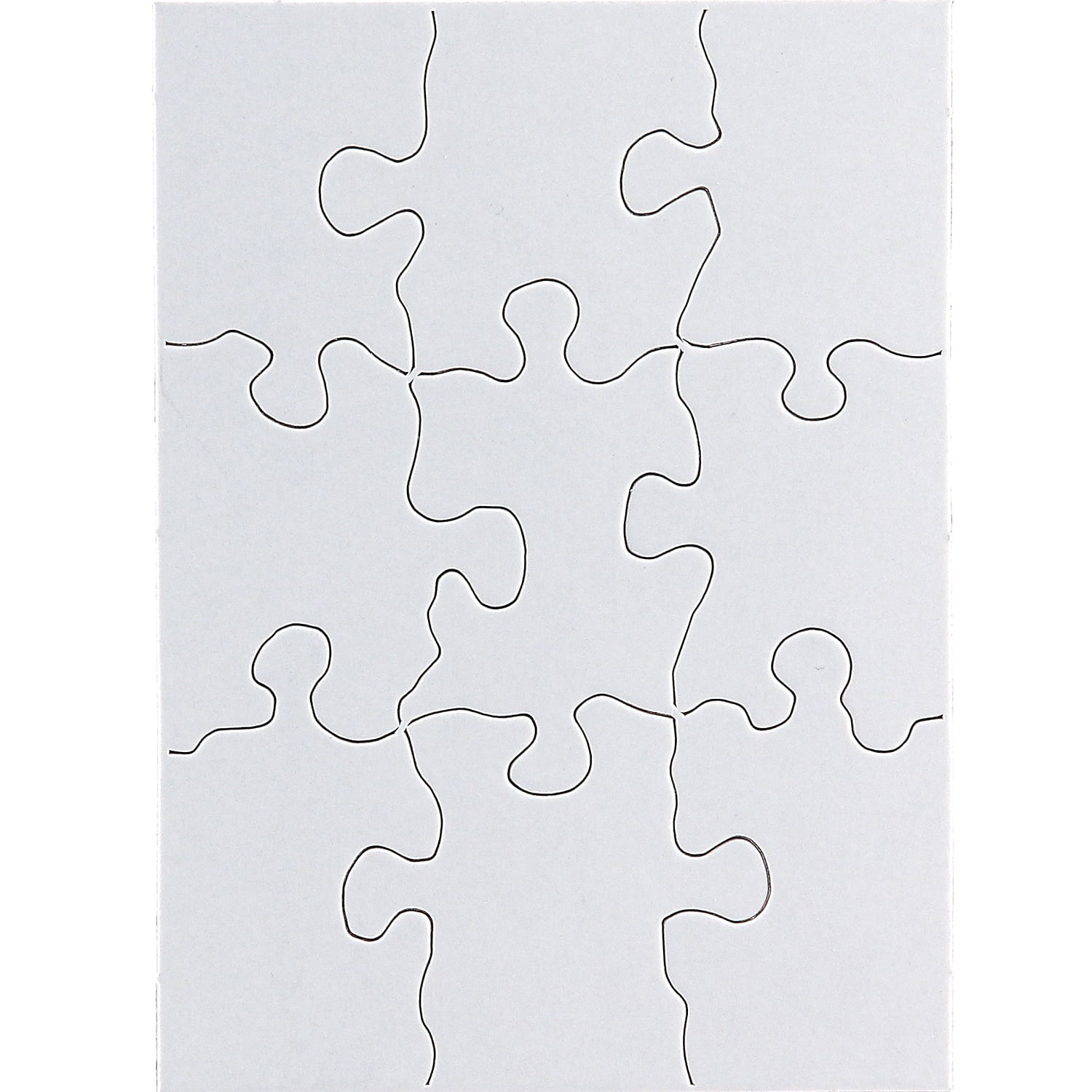 Hygloss Compoz-A-Puzzle, 4" X 5.5", 9-Pieces, 24/Pkg. - Walmart.com