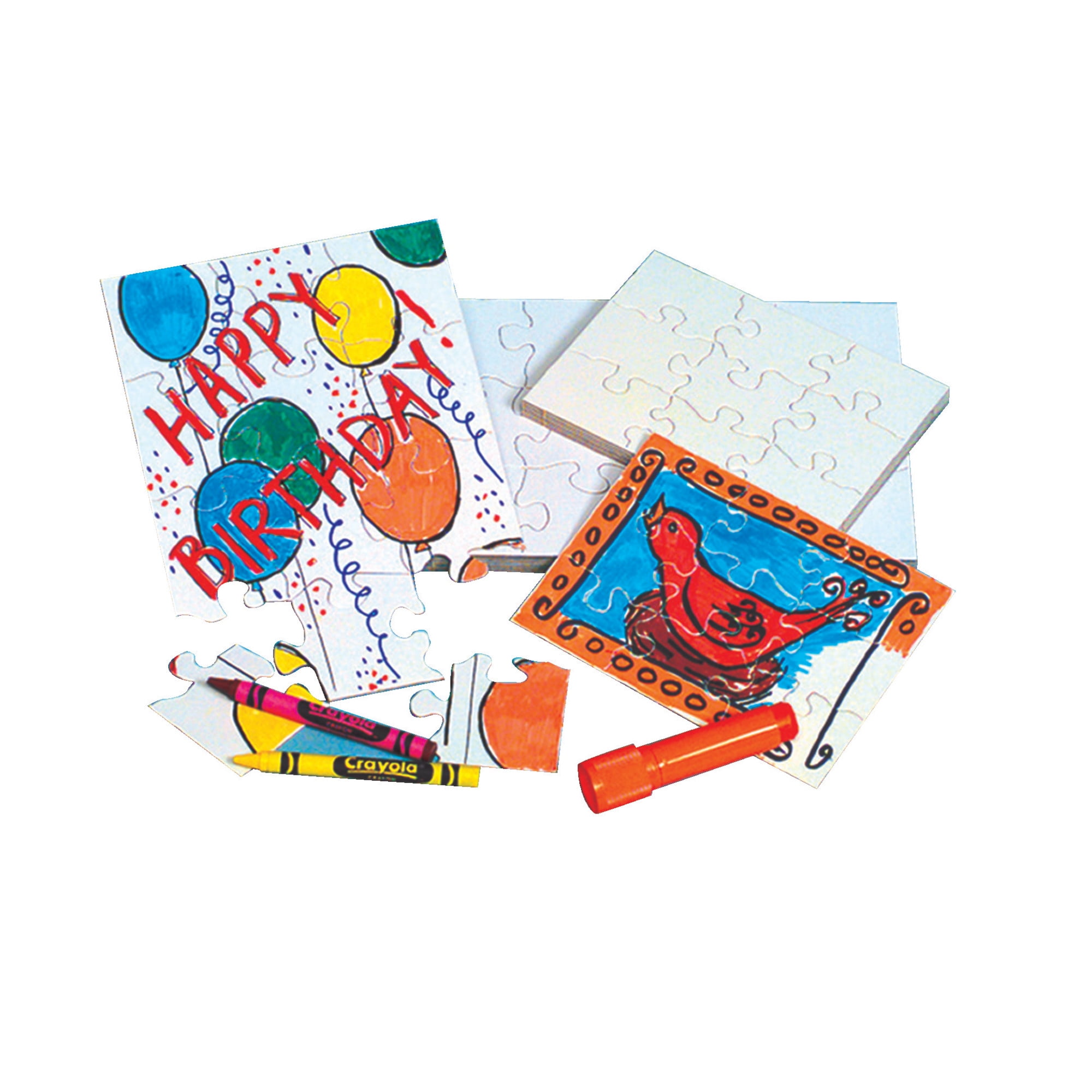 Hygloss Compoz-A-Puzzle, 9 Pieces, 4 x 5-1/2 in, Pack of 24 - Walmart.com