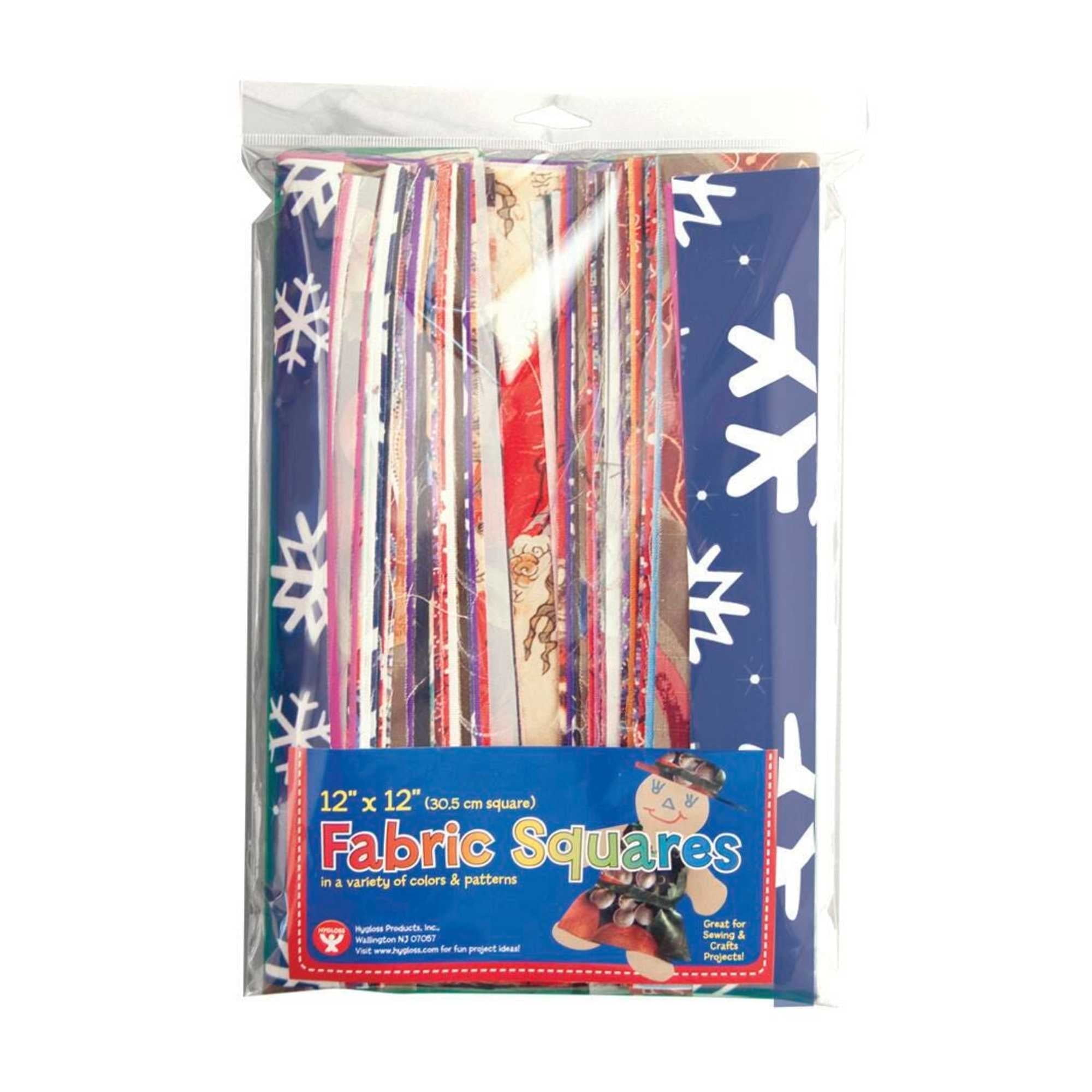 Hygloss, HYX55836, Craft Fabric Squares, 1 / Pack, Assorted - Walmart.com