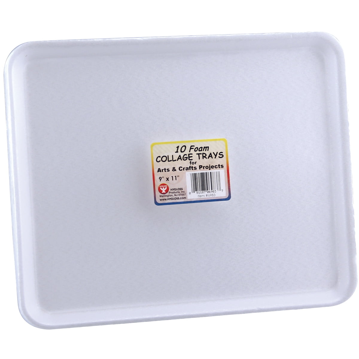 Hygloss Foam Collage Trays 10/Pkg-9"X11" - Walmart.com