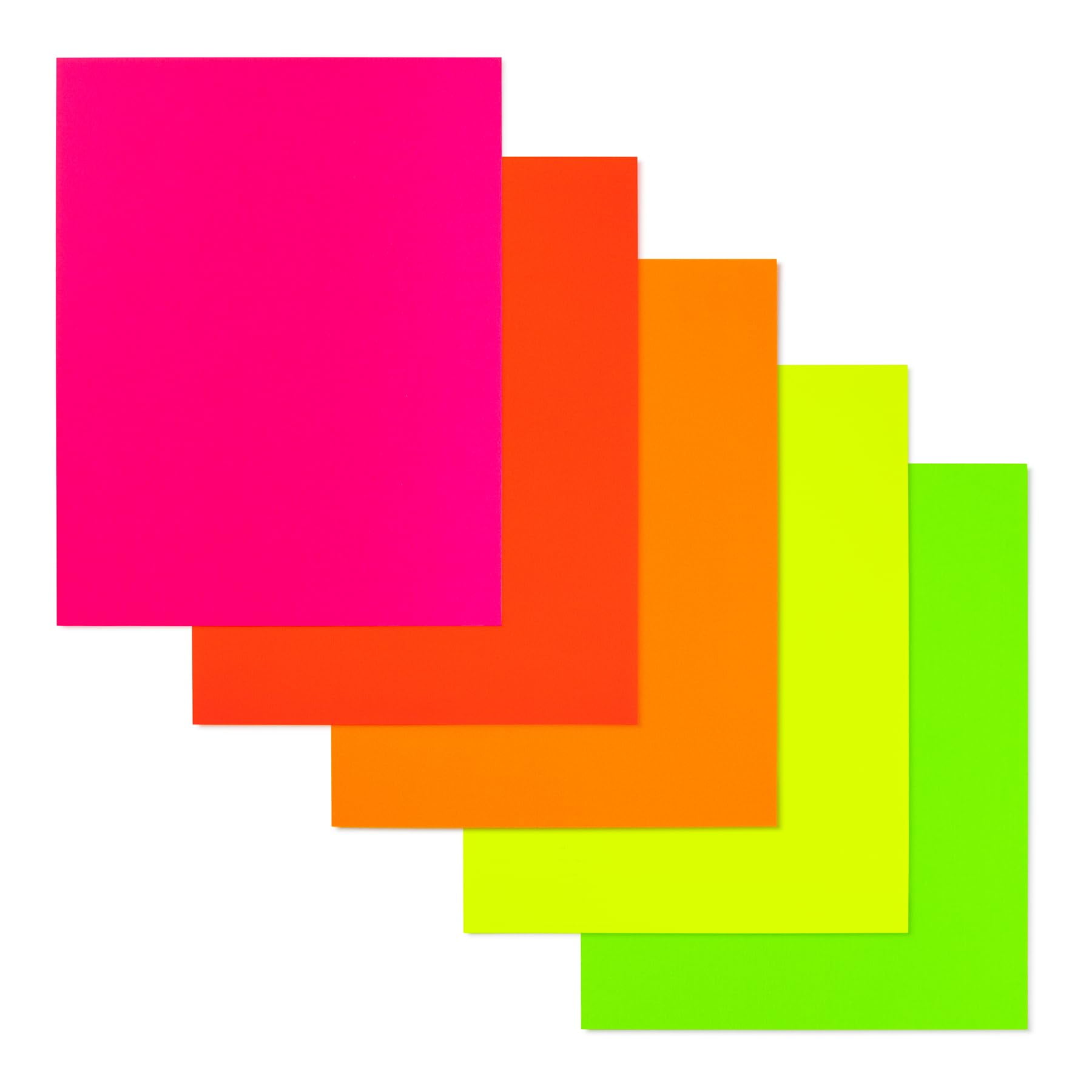 Hygloss Neon Poster Board - 11x14 Inch Fluorescent Double-Sided Color ...