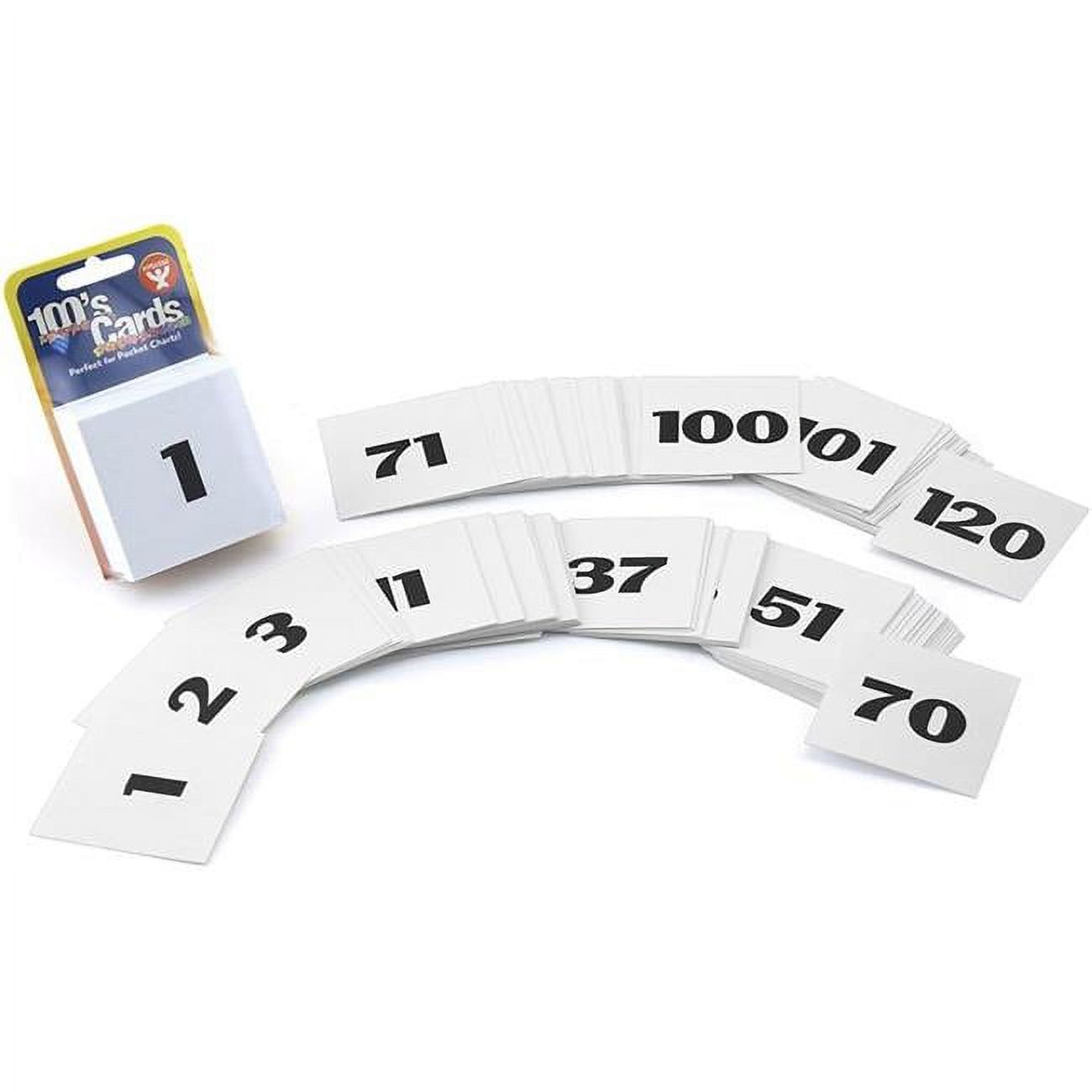 Hygloss Products HYG61491-6 2 x 2 in. 1-100 Pocket Chart Number Cards ...