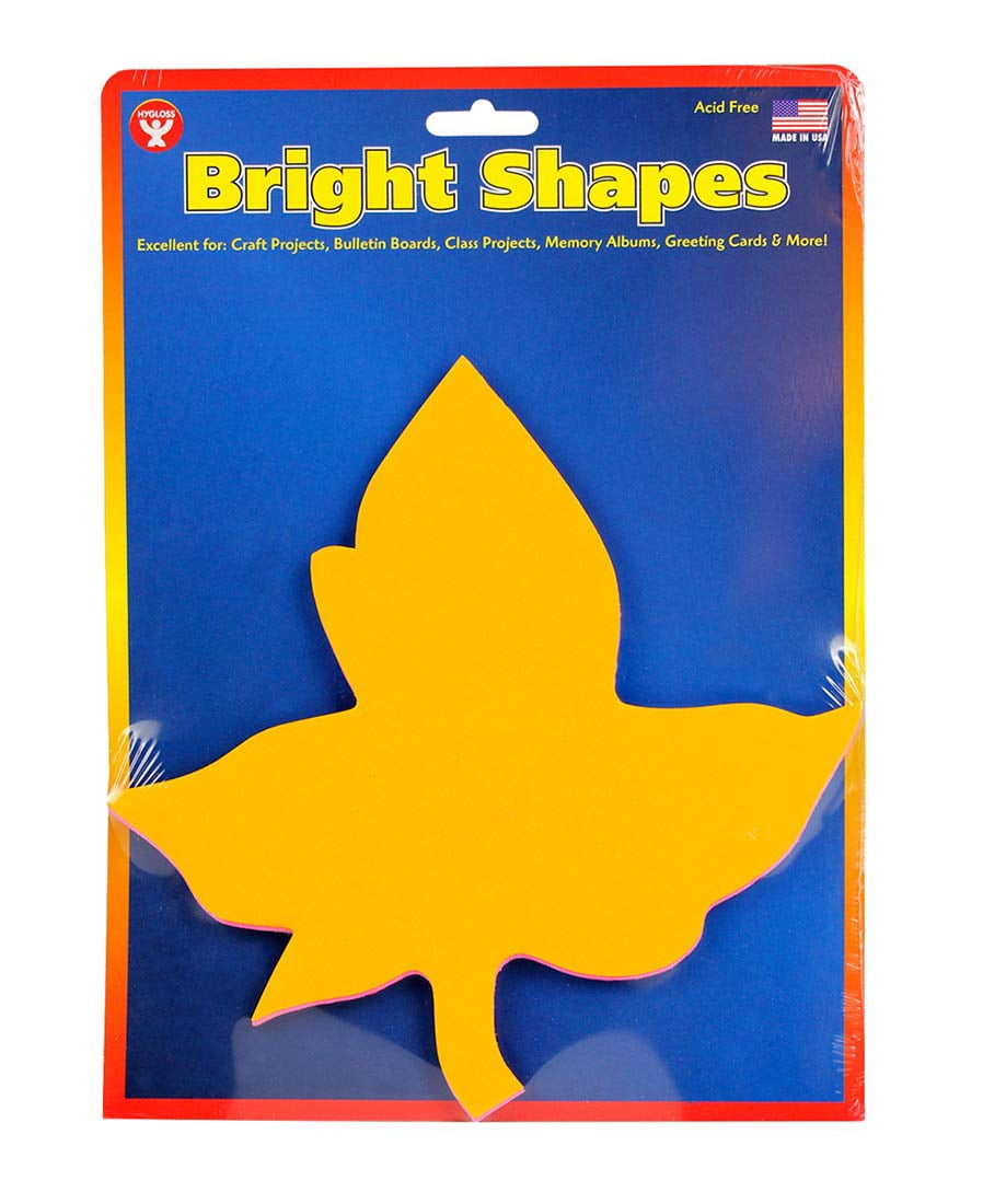 Hygloss Products Leaf Shape Paper Cut-Outs for Arts & Crafts-Many ...