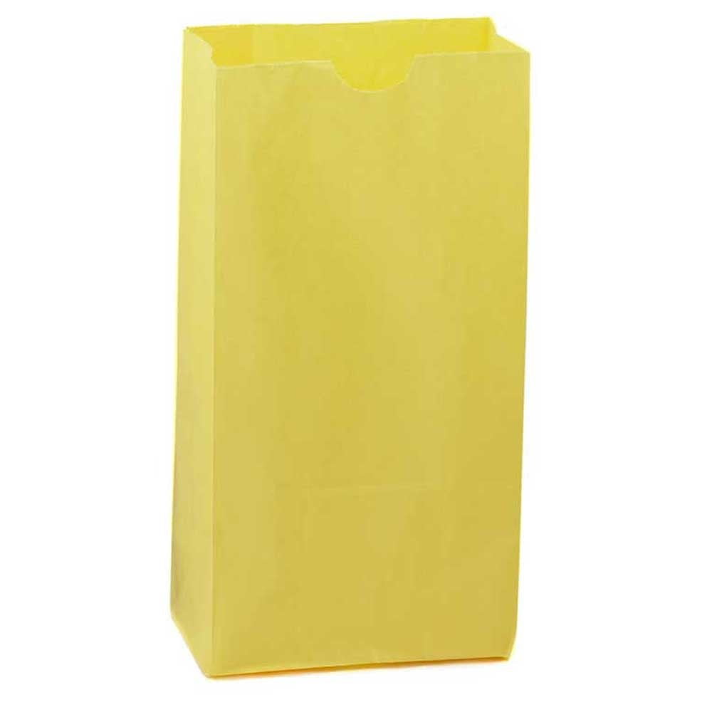 Hygloss Products Yellow Paper Bags – For Party Favors, Arts, Crafts 3 x ...
