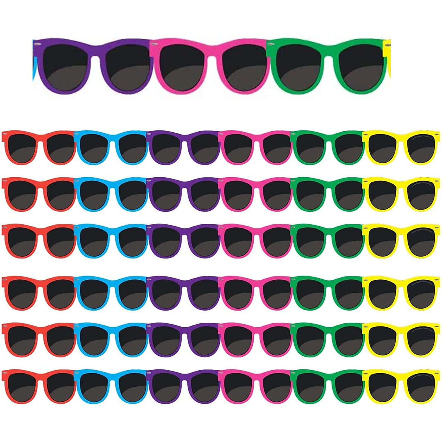 Hygloss Sunglasses Die-Cut Border, 72 Pieces - Walmart.com
