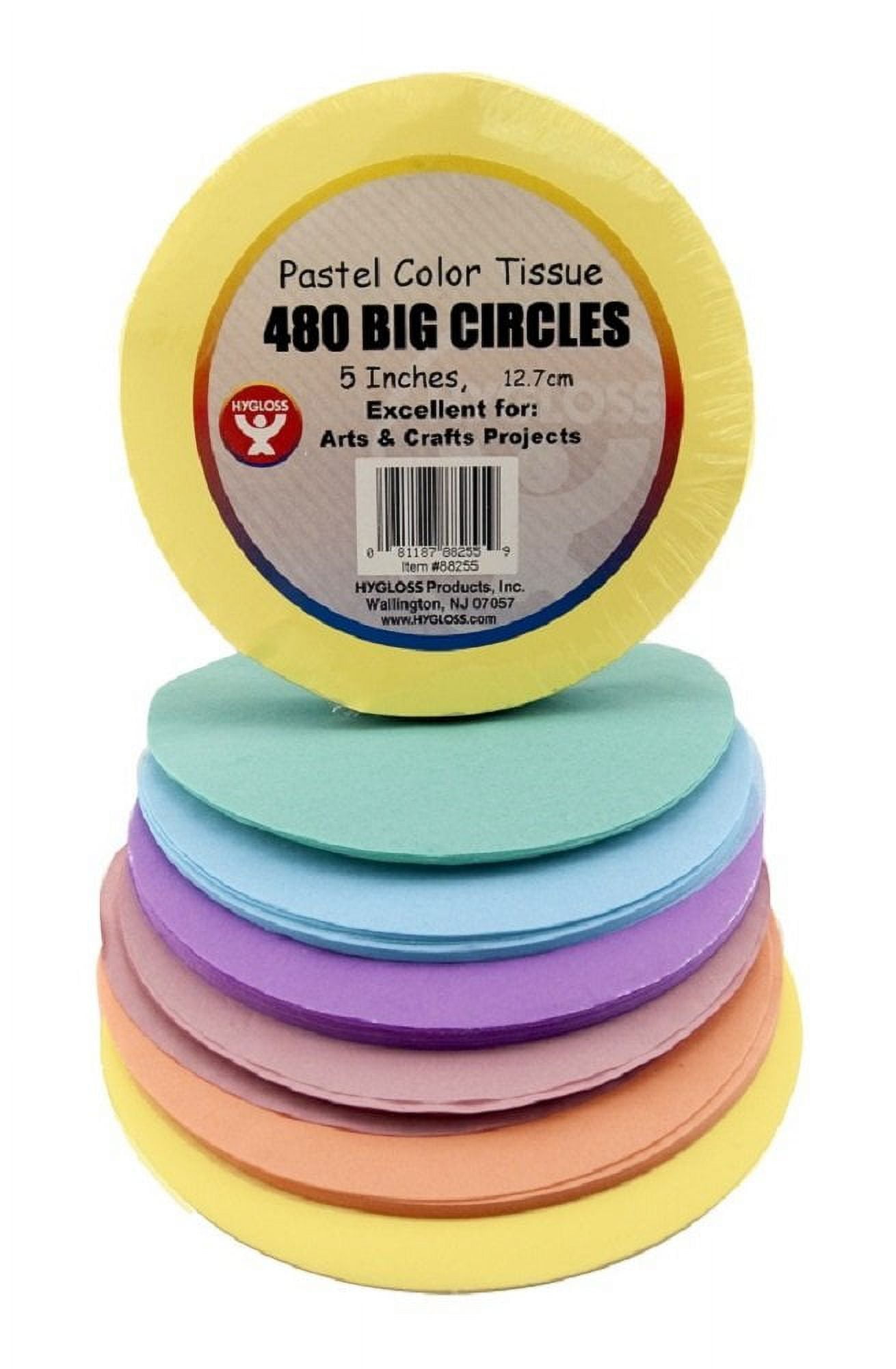 Hygloss Tissue PaperTRDN Circles - Great for Arts & Crafts, DIY ...