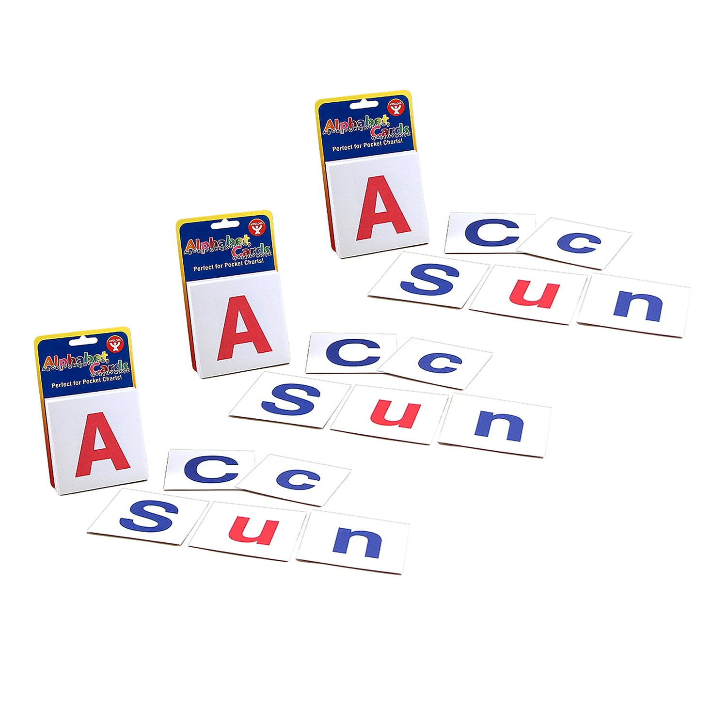 Hygloss Upper Case & Lower Case Alphabet Cards 60 Cards Per Pack 3 ...