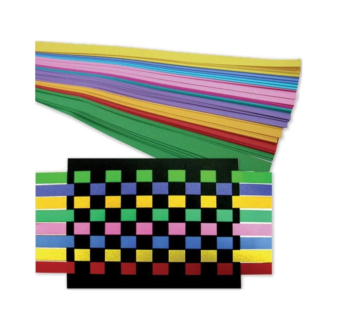 Hygloss Weaving Kit - STF9 250 Paper Weaving Strips (¾ x 25 Sheets ...