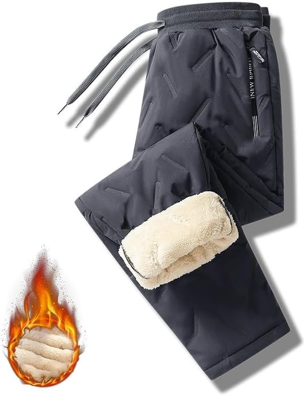 Hygo Unisex Fleece-Lined Thermal Jogger Pants — Waterproof, Windproof ...