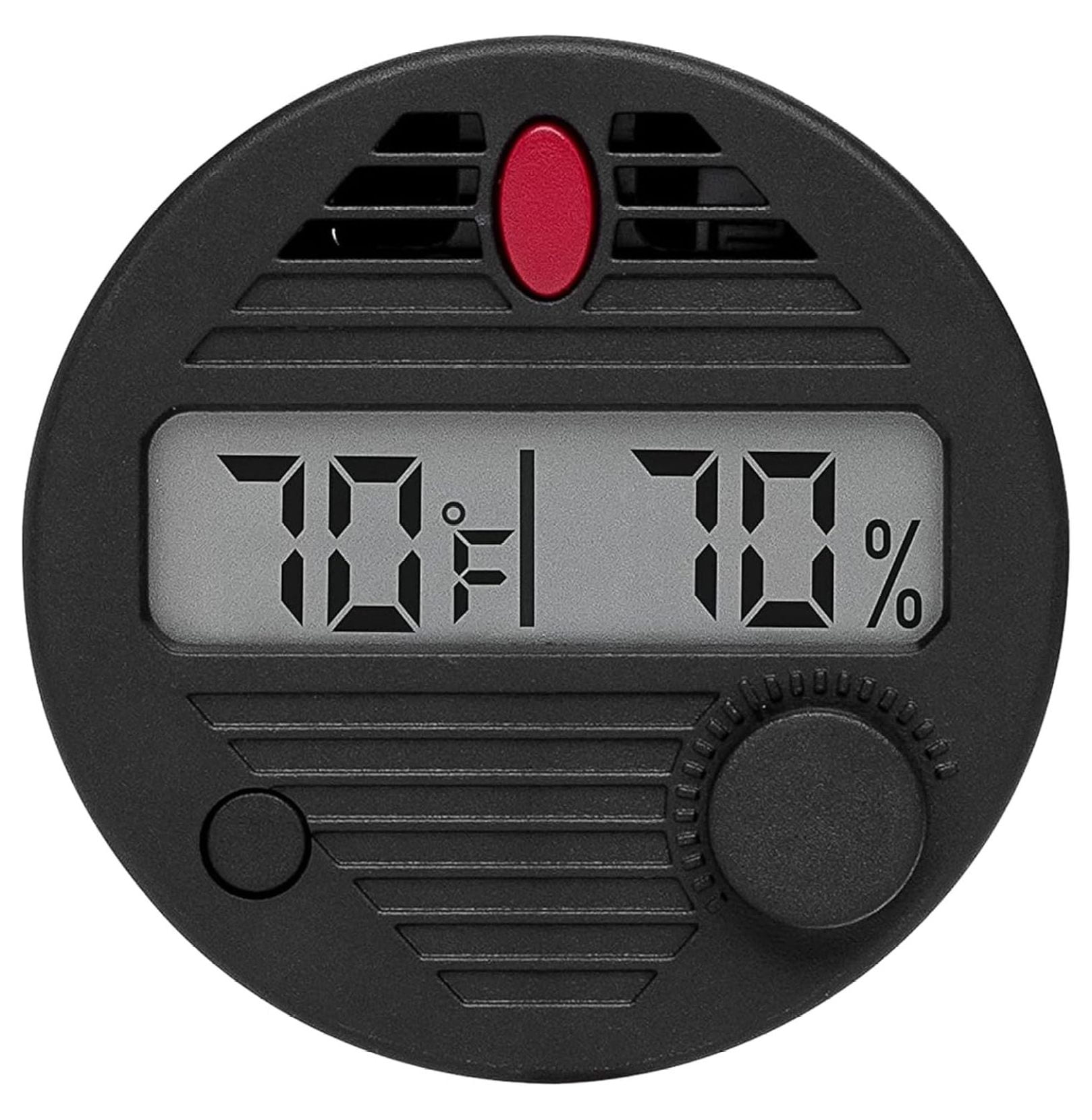 HygroSet II Round Adjustable Digital Hygrometer for Humidors with Easy ...