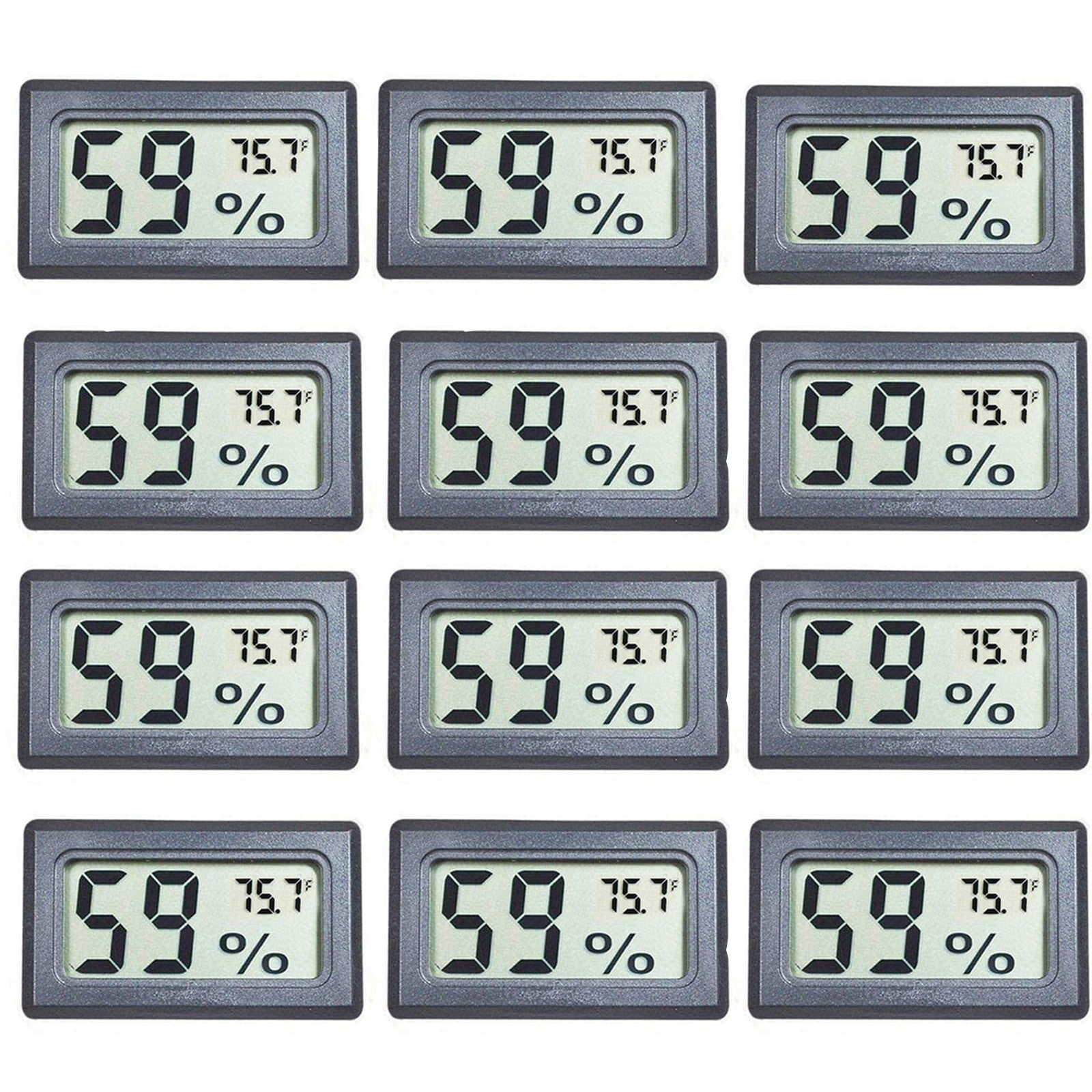 Hygrometer Clearance! Kiteke 12Pack Mini Small Hygrometer Digital ...