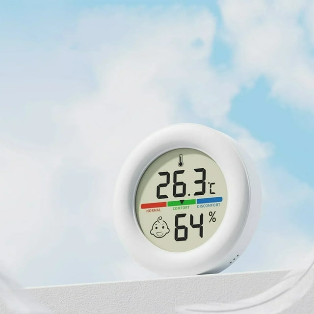Hygrometer, Digital Thermometer for Home, Circular High Precision ...
